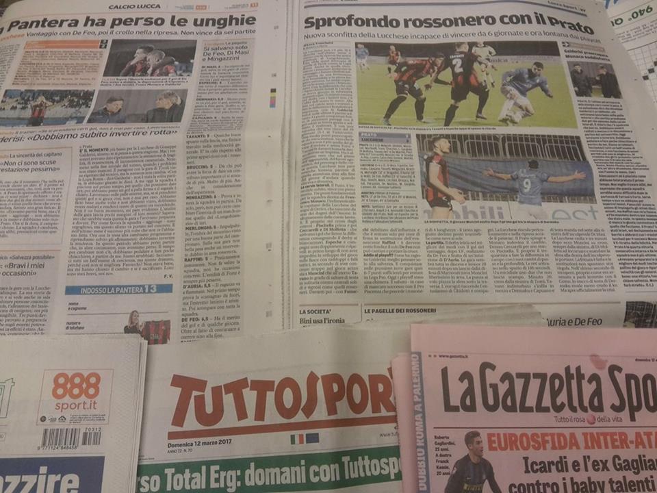 Rassegna stampa: Lucchese flop » Gazzetta Lucchese Rassegna stampa: Lucchese flop » Gazzetta Lucchese